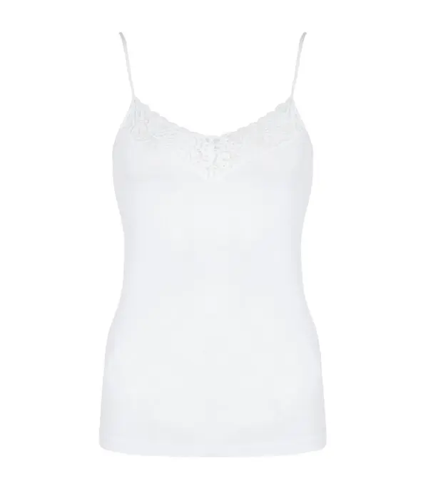 Hanro V-neck Moments Camisole - White