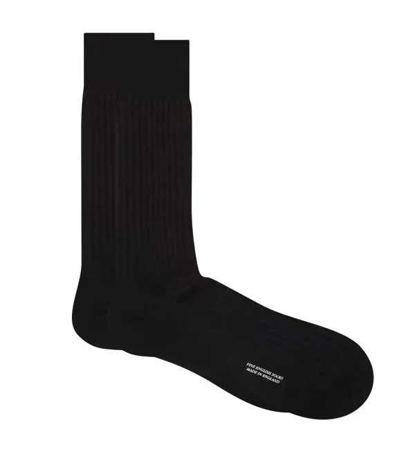Pantherella Cashmere Knightsbridge Socks - Black