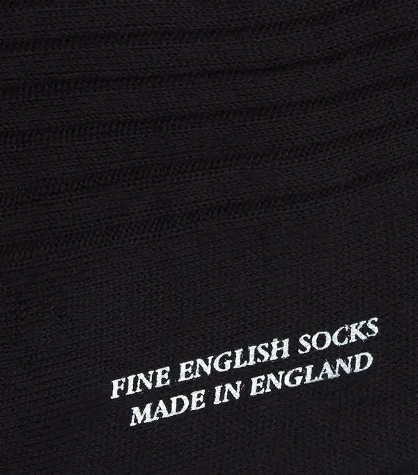 Pantherella Cashmere Knightsbridge Socks - Black