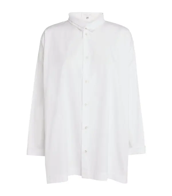 Eskandar A-line Stand-collar Shirt