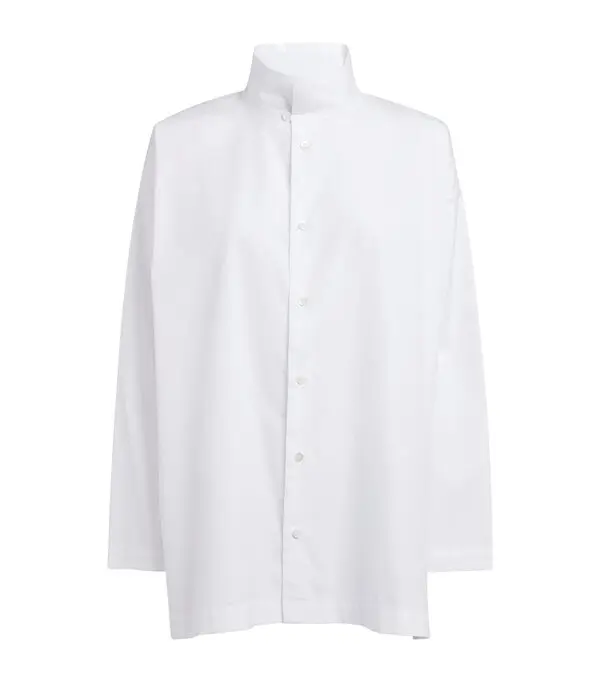 Eskandar A-line Stand-collar Shirt