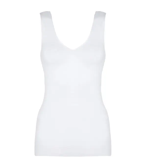 Hanro Cotton Seamless Tank Top - White