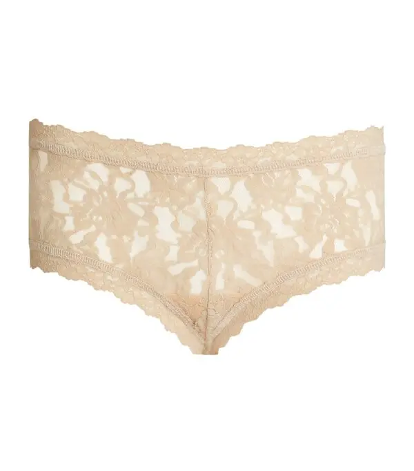 Hanky Panky Signature Lace Boyshorts - Nude