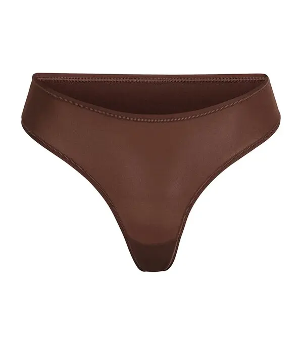 SKIMS Fits Everybody Cheeky Thong - Brown