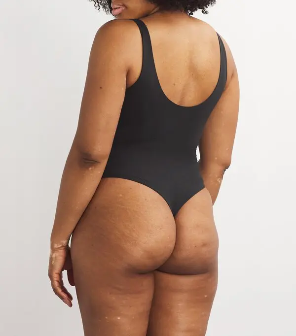 SKIMS Fits Everybody Square-neck Bodysuit - Black