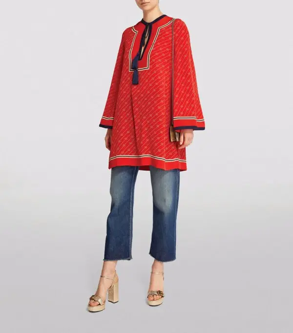 Gucci Silk Kaftan Dress