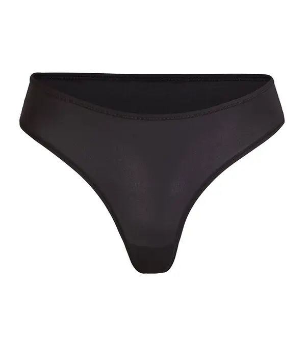 SKIMS Fits Everybody Cheeky Thong - Black