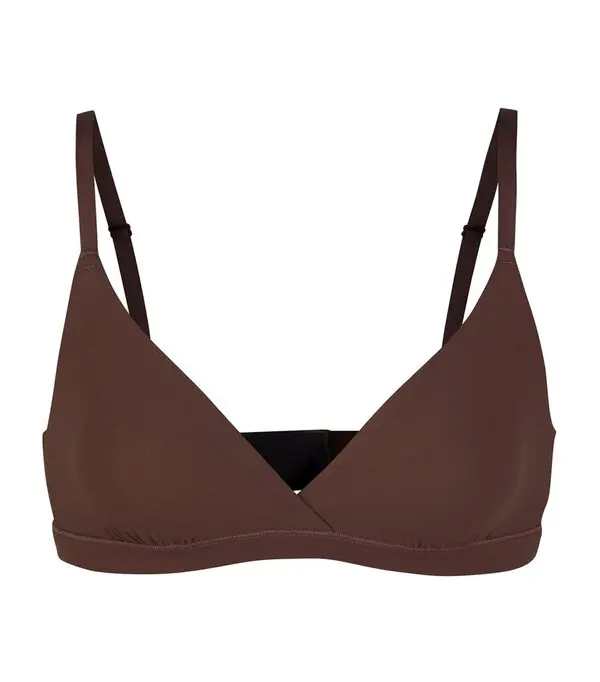 SKIMS Fits Everybody Triangle Bralette - Brown
