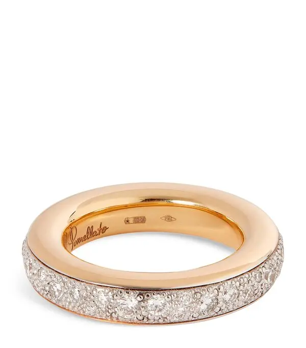 Pomellato Rose Gold And Diamond Iconica Ring - White