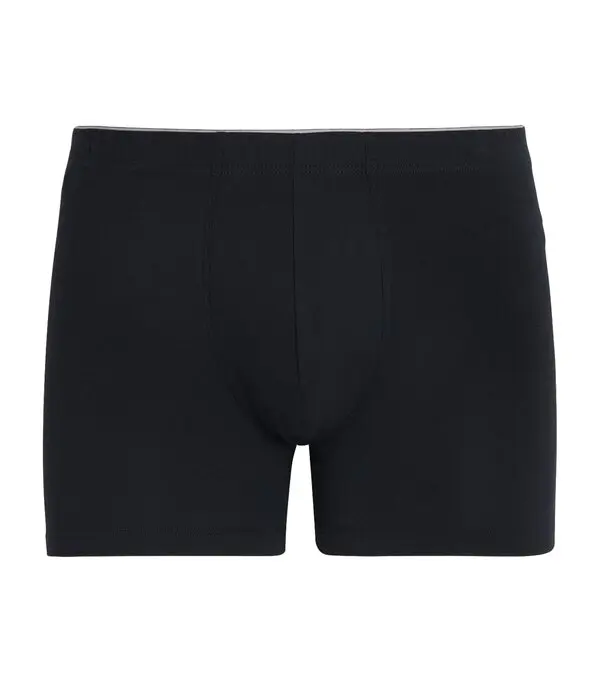 Hanro Cotton Superior Boxer Briefs - Black