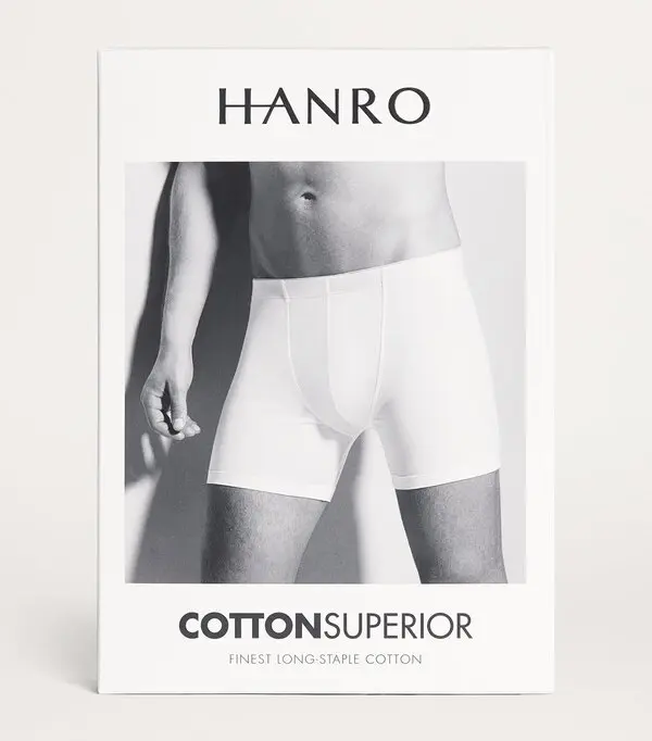 Hanro Cotton Superior Boxer Briefs - Black