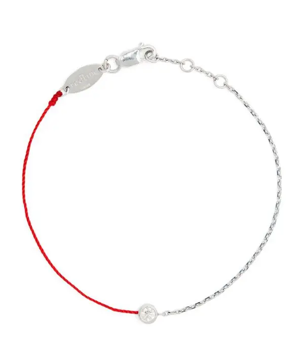 REDLINE White Gold And Diamond Pure Double Bracelet - Multi
