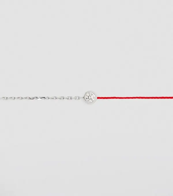 REDLINE White Gold And Diamond Pure Double Bracelet