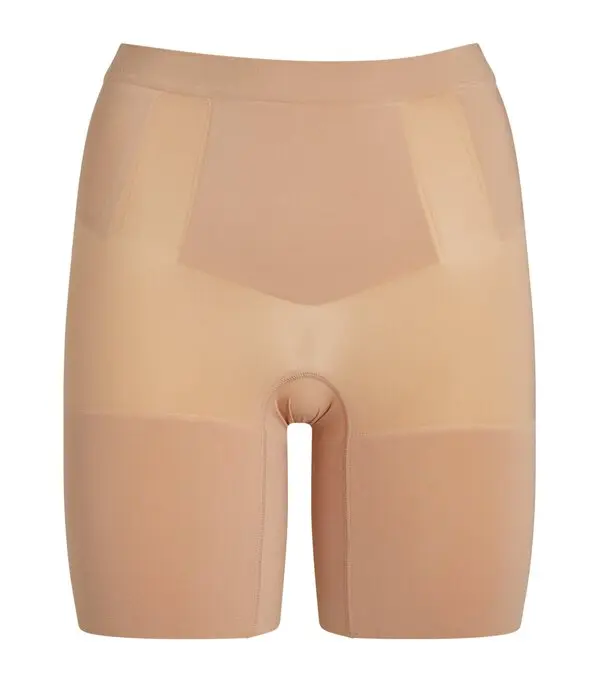 Spanx Sculpt Oncore Mid-thigh Shorts Firm Control - Soft Nude