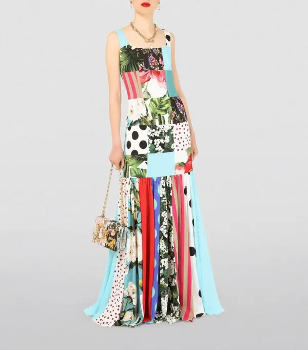 Patchwork Maxi Dress
