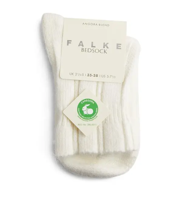 Falke Knitted Bed Socks - White