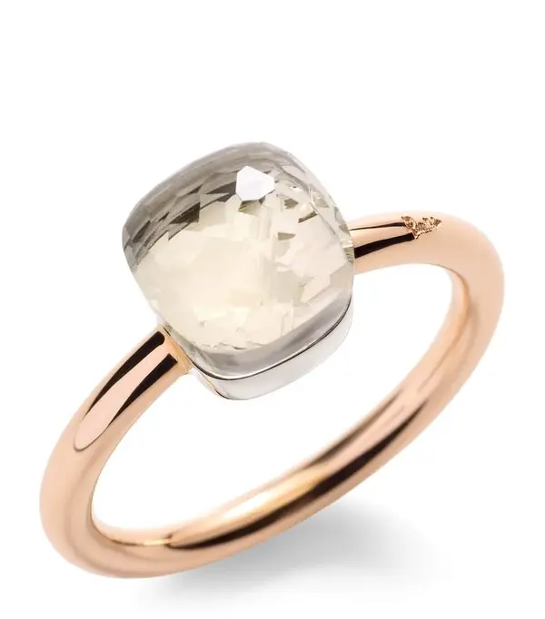 Pomellato Nudo Petit Ring With Topaz And Gold - White