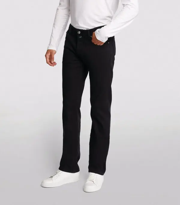 Jacob Cohen Straight Leg Jeans - Black
