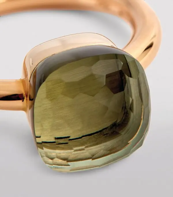 Pomellato Mixed Gold And Prasiolite Nudo Classic Ring