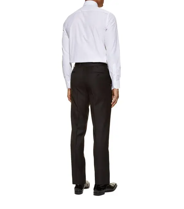 Brioni Tailored Wool Trousers - Black