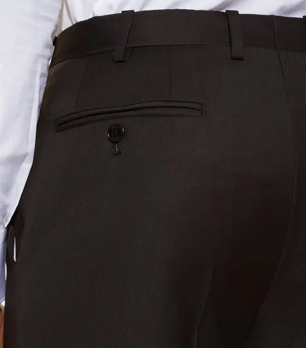 Brioni Tailored Wool Trousers - Black