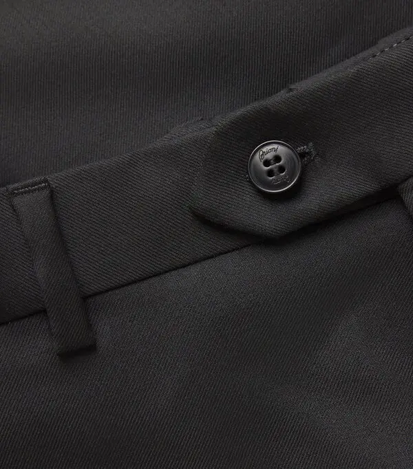 Brioni Tailored Wool Trousers - Black