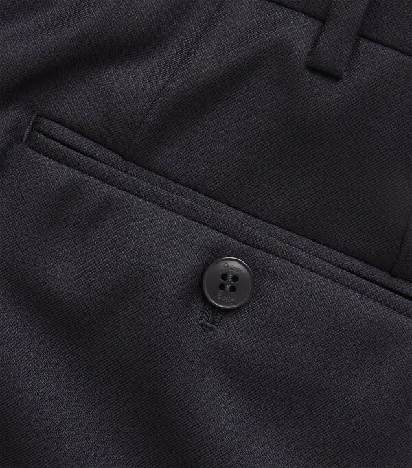 Brioni Wool Tailored Trousers - Blue