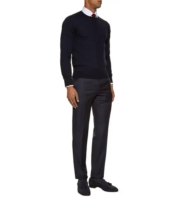 Brioni Wool Tailored Trousers