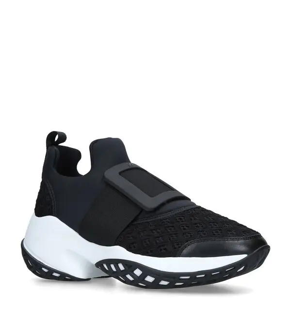 ROGER VIVIER Viv' Run Sneakers - Black