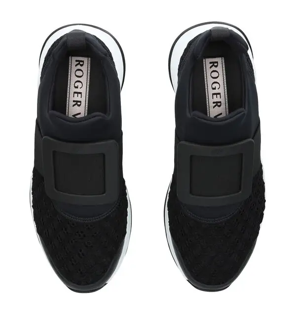 ROGER VIVIER Viv' Run Sneakers - Black
