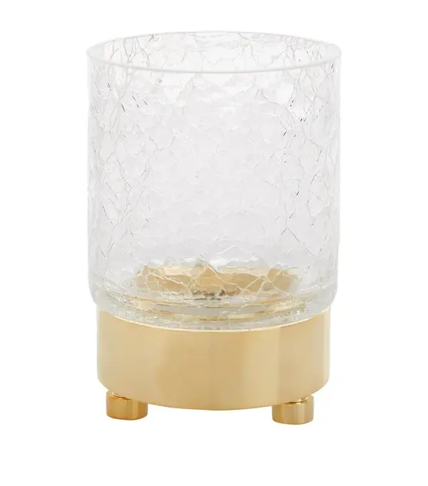 ZODIAC Cracked Crystal Tumbler - Gold
