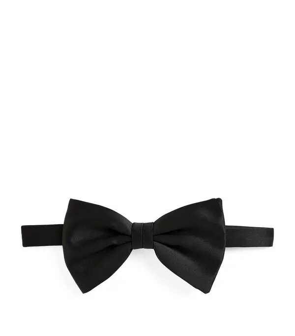 Brioni Pre-tied Silk Bow Tie - Black