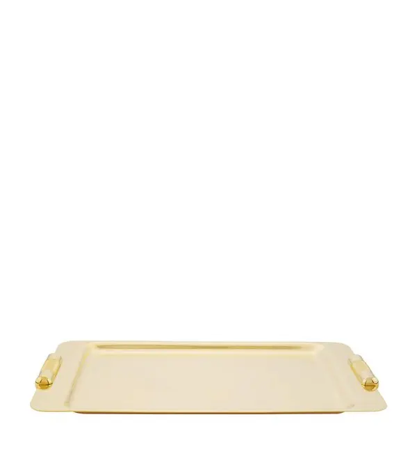ZODIAC Large Cylinder -plated Tray - Gold