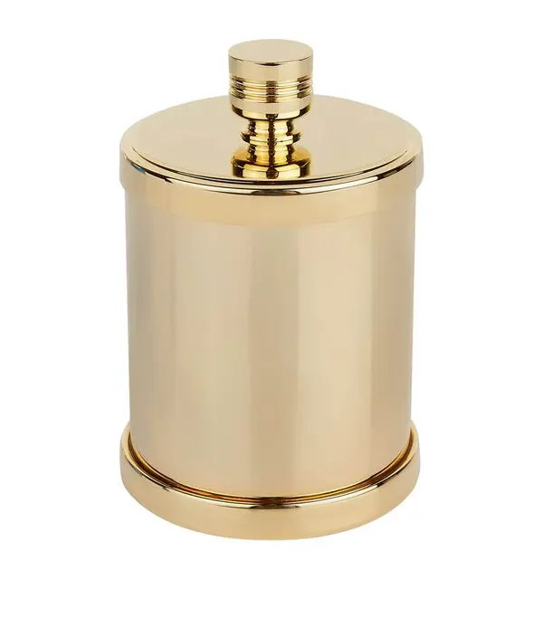 ZODIAC Cylinder -plated Cotton Bud Jar - Gold