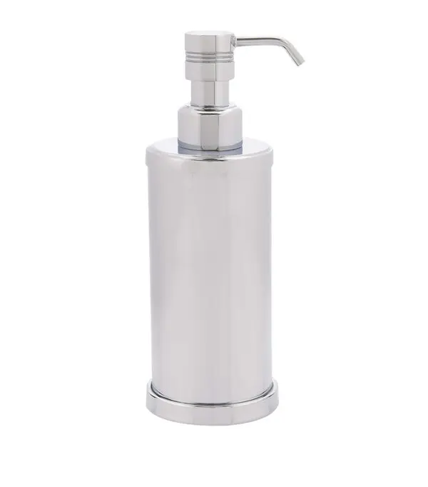 ZODIAC Cylinder Chrome Soap Dispenser - Silver