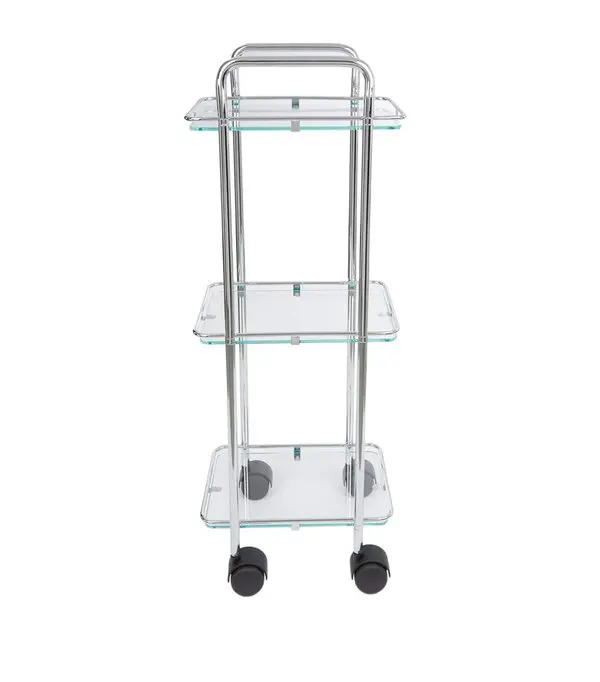 ZODIAC Square Chrome Trolley - Silver