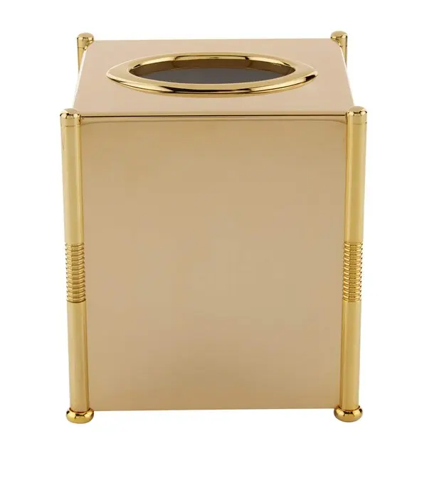 ZODIAC Cylinder -plated Tissue Box - Gold