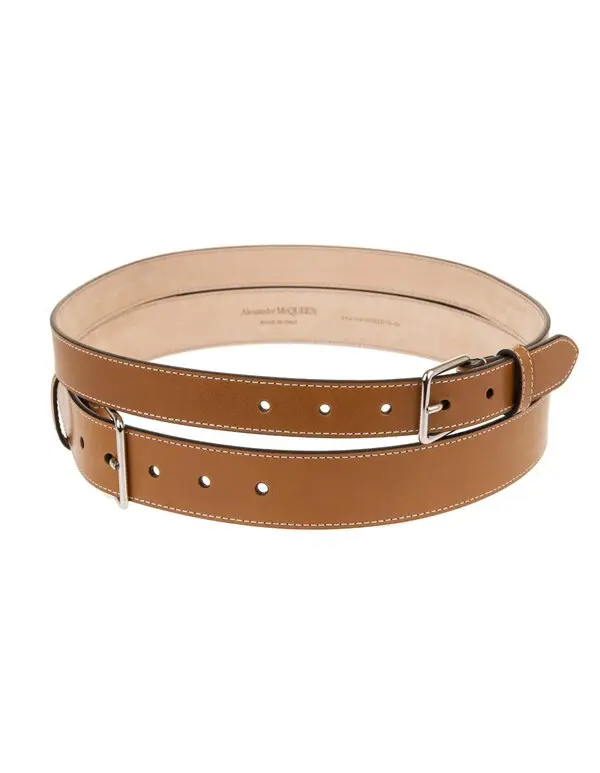 Alexander McQueen Double Two Tone Belt P00758019.jpg main image 3