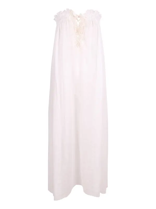 Ermanno Scervino Linen Dress - White | Editorialist