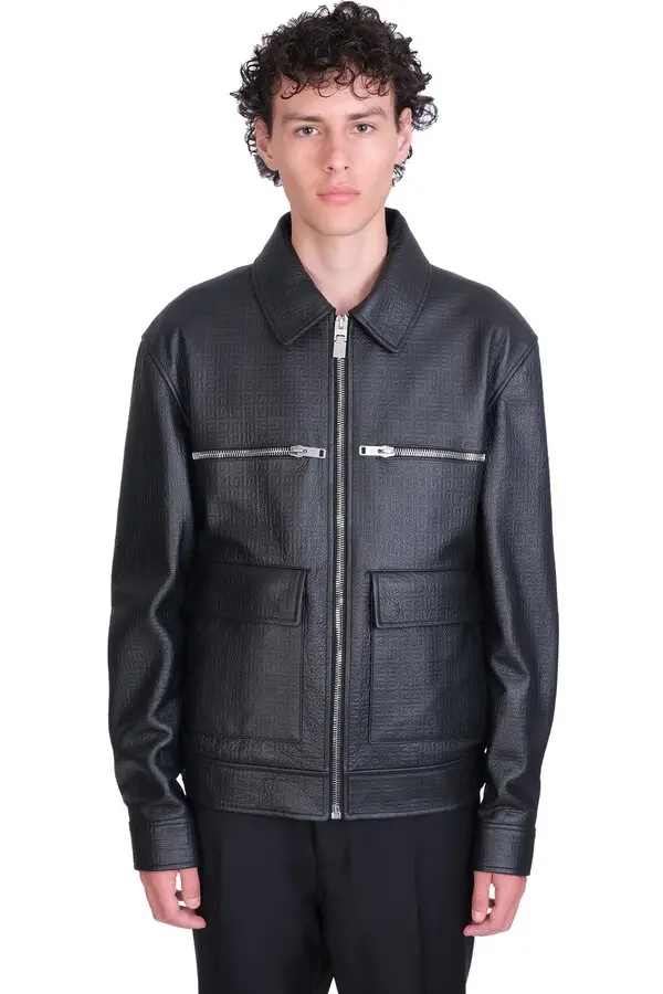 Givenchy Biker Jacket In Leather