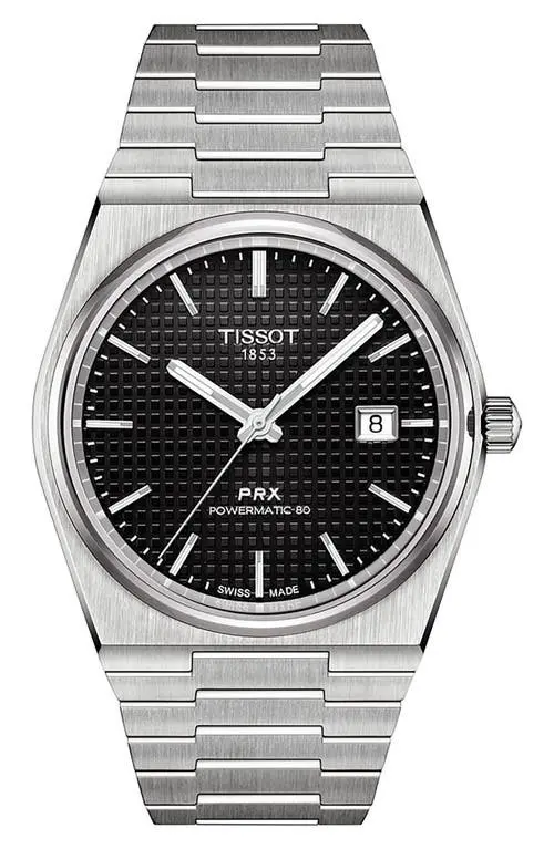 TISSOT Prx Powermatic 80 Bracelet Watch - Black