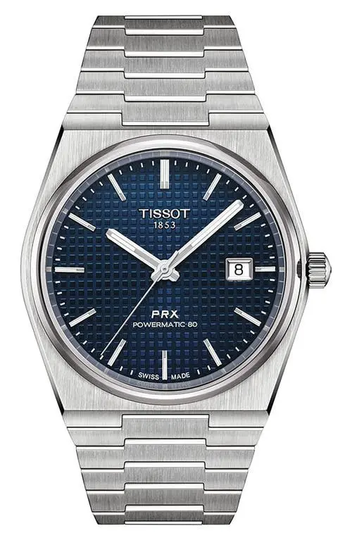 TISSOT Prx Powermatic 80 Bracelet Watch - Blue