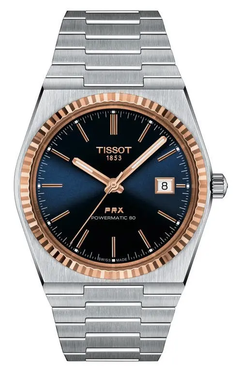 TISSOT Prx Powermatic 80 Bracelet Watch - Grey