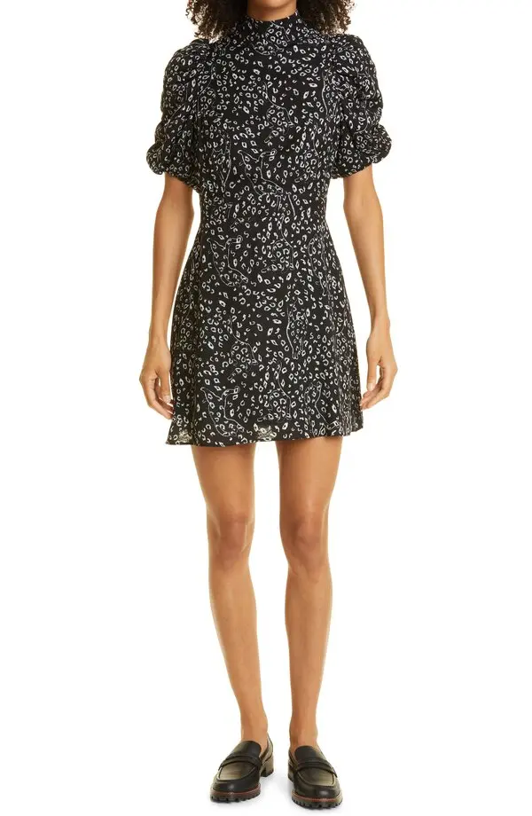 Ted Baker London Ray Abstract Print Dress In Black - 51% Off | Editorialist