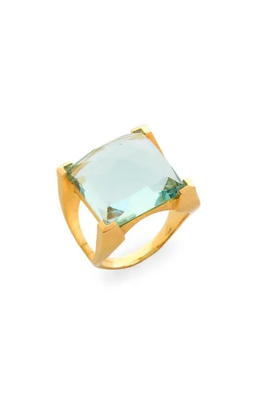 DEAN DAVIDSON Plaza Semiprecious Stone Ring - Aquamarine/gold