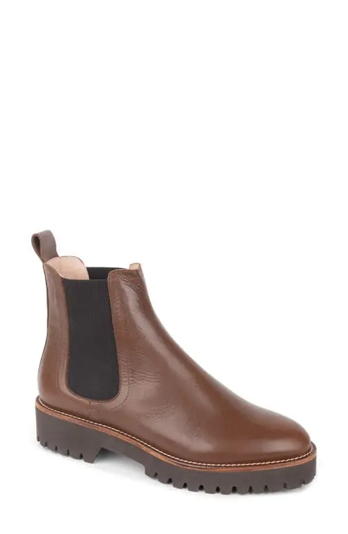 PATRICIA GREEN Lug Sole Chelsea Boot - Chocolate