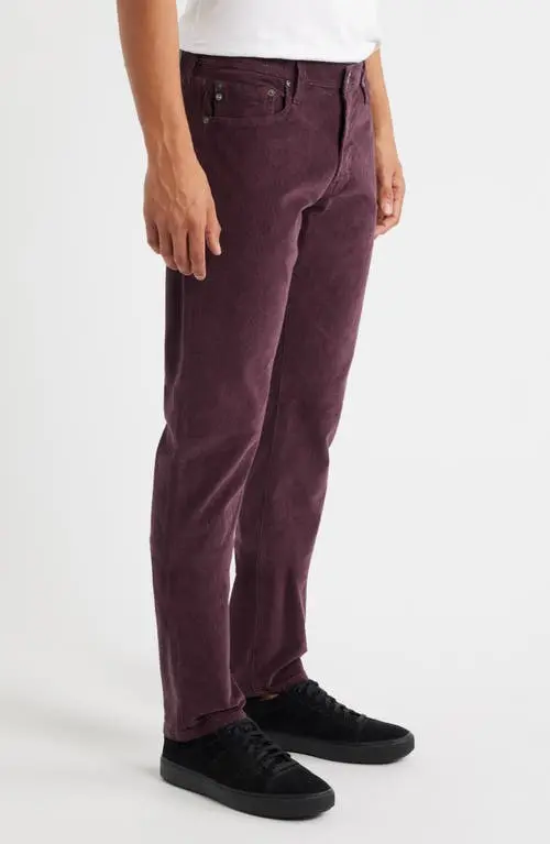 Ag Tellis Slim Fit Corduroy Pants - Mulberry