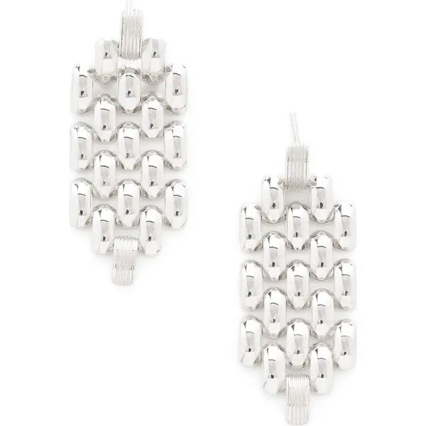 Monica Vinader Heirloom Chain Cocktail Drop Earrings - Silver