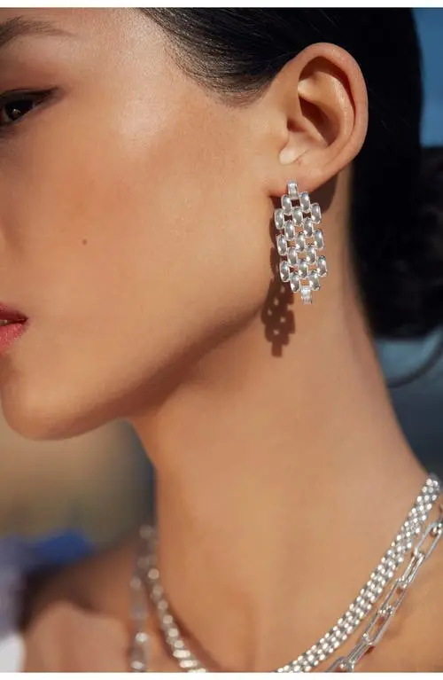 Monica Vinader Heirloom Chain Cocktail Drop Earrings