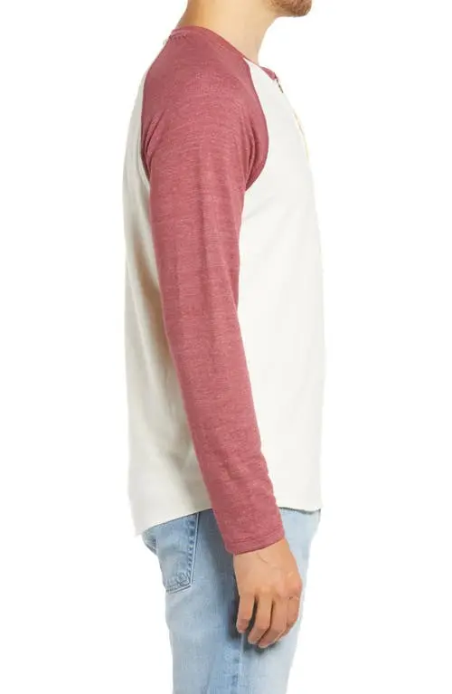 Marine Layer Long Sleeve Baseball Henley